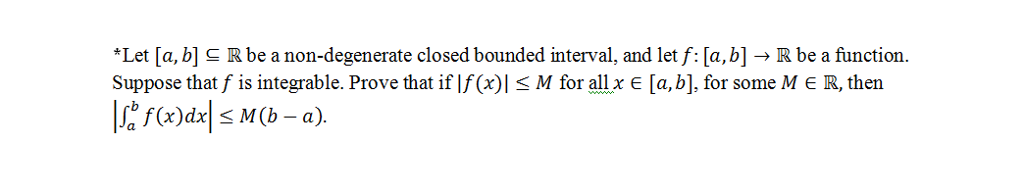 Solved Let [a, b] R be a non-degenerate closed bounded | Chegg.com