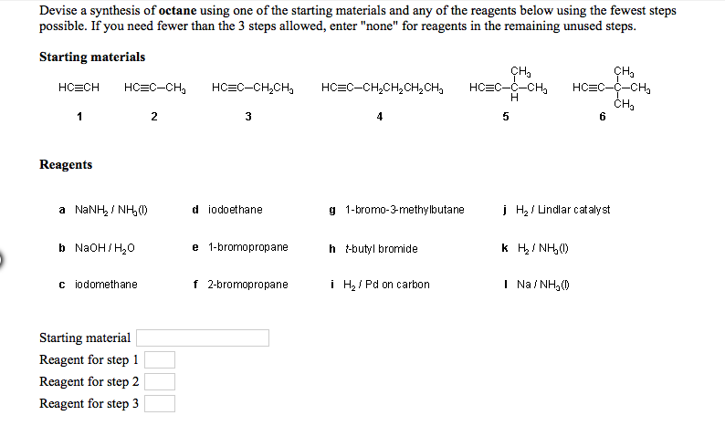 Solved Devise a synthesis of 2-methyloctane using one of the | Chegg.com