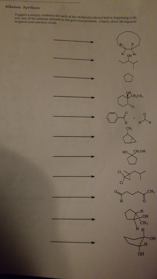 Solved Alkenes: Synthesis Suggest a simple synthesis for | Chegg.com Solved Alkenes: Synthesis Suggest a simple synthesis for | Chegg.com