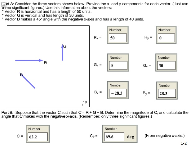 Solved Part B: Suppose that the vector C such that C = R G | Chegg.com