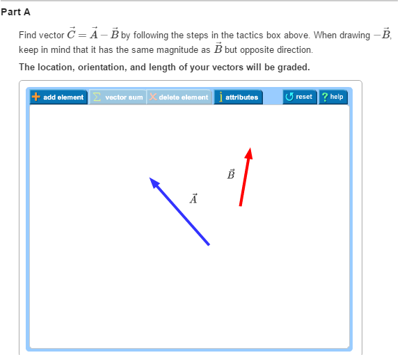 Solved Tactics Box 1.2 Vector Subtraction Learning Goal To | Chegg.com