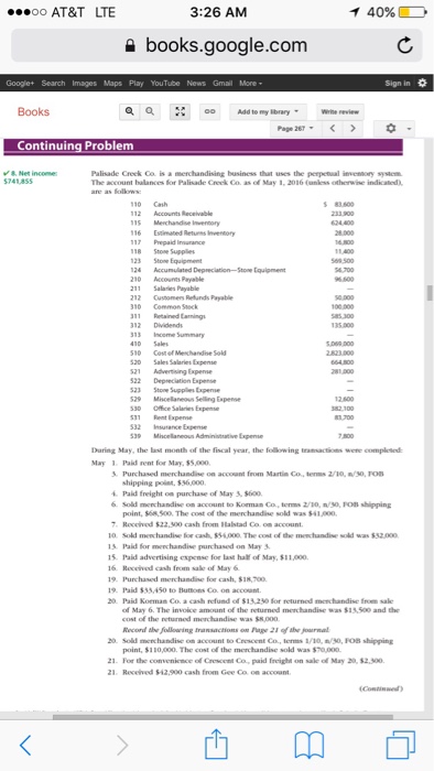 Comprehensive problem 2 | Chegg.com