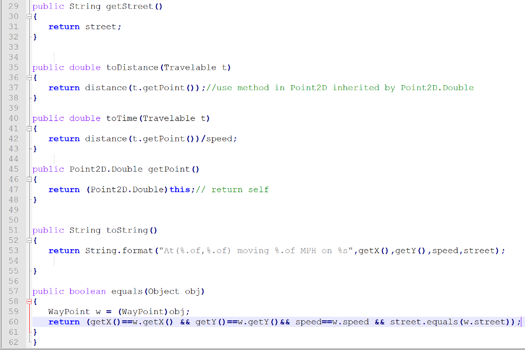 We have already created the Waypoint class and the | Chegg.com