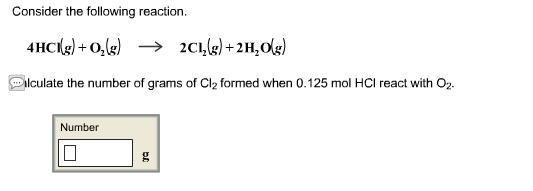 Solved Calculate the number of grams of Cl2 formed when | Chegg.com