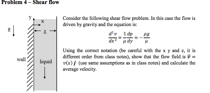 Consider the following shear flow problem. In this | Chegg.com