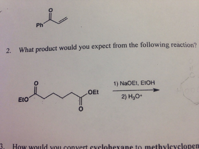 Solved What product would you expect from the following | Chegg.com
