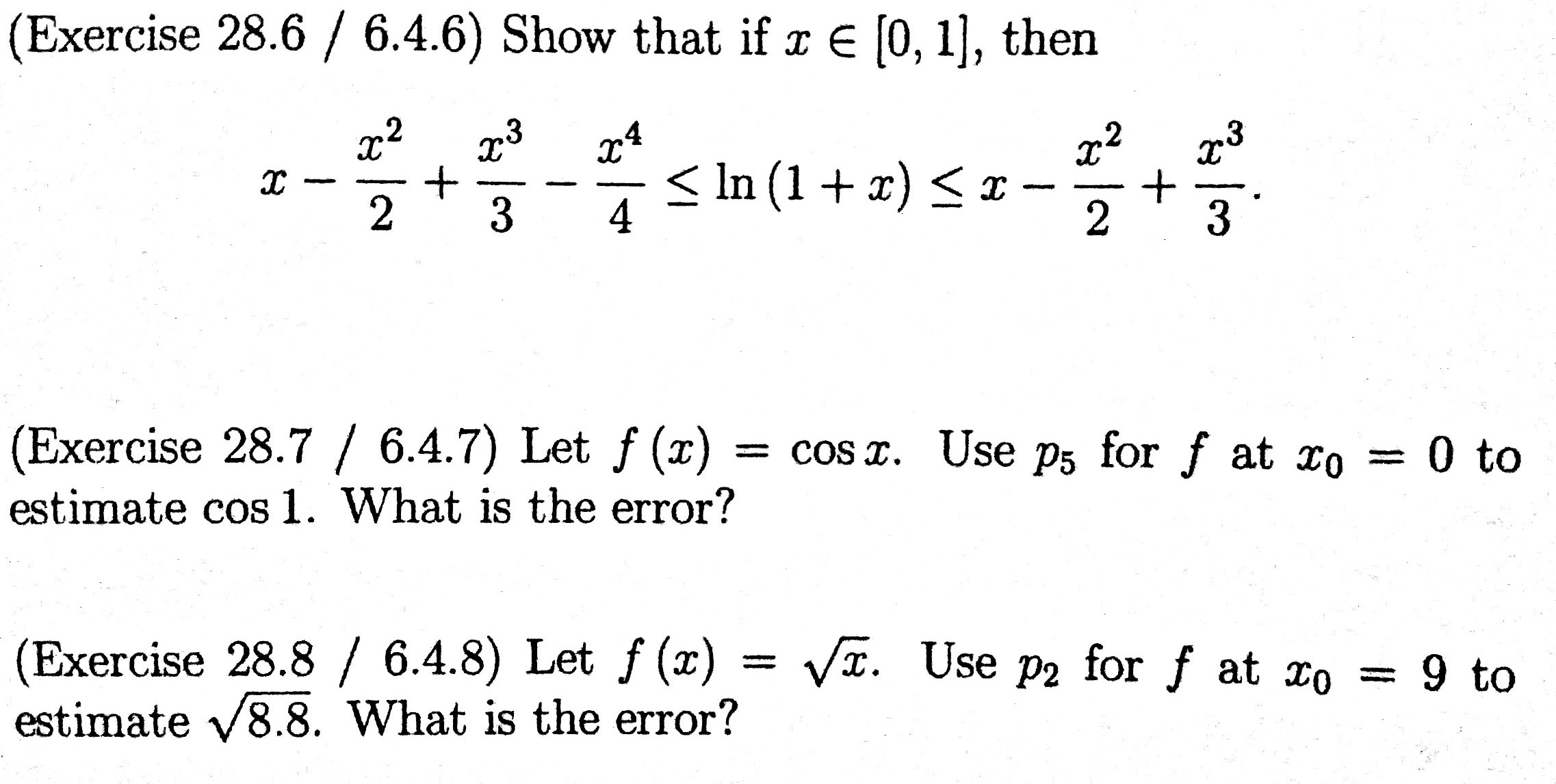 Solved Show That If X 0 1 Then X X 2 2 X 3 3 Chegg