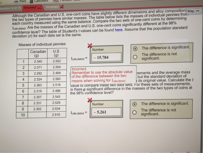 Solved Although the canadian and U.S. one-cent have slightly | Chegg.com