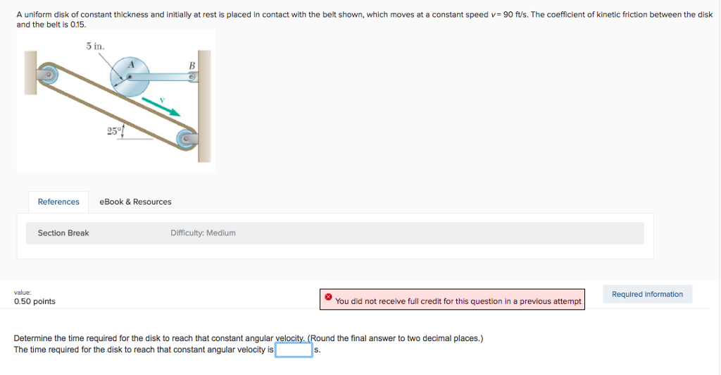 Solved A uniform disk of constant thickness and initially at | Chegg.com