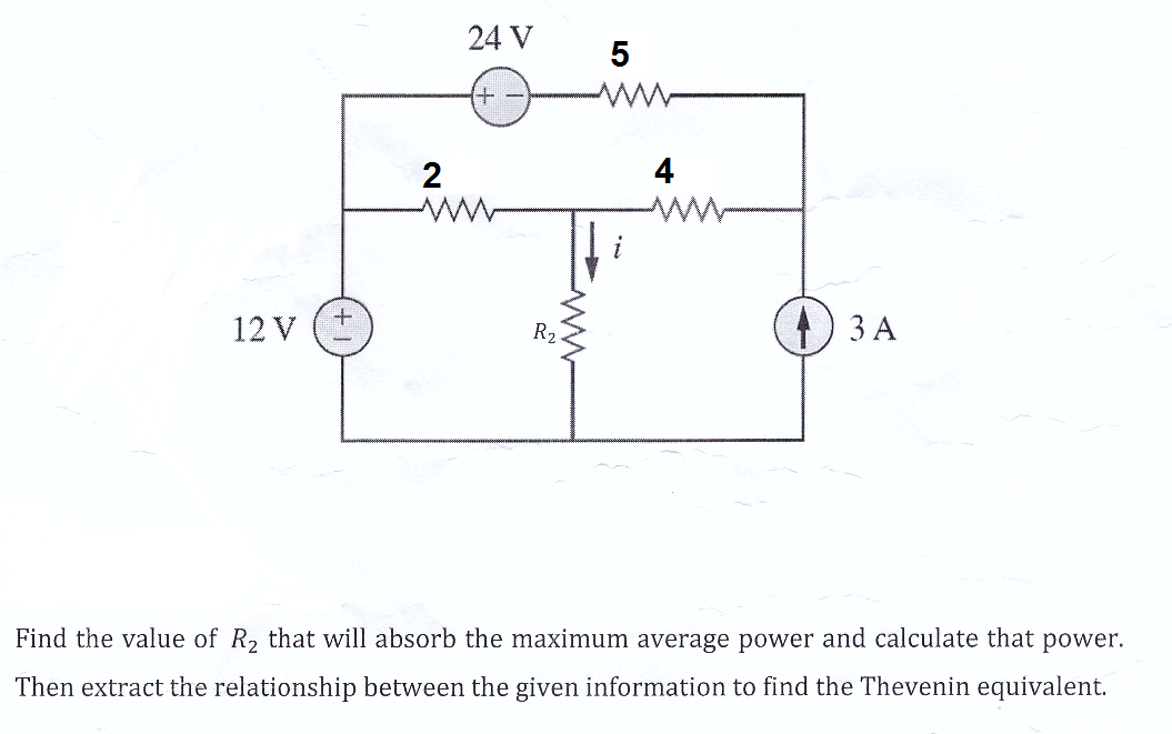 Solved Find the value of R2 that will absorb the maximum | Chegg.com
