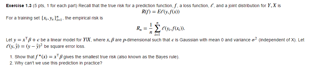 Solved What about this was specific to OLS and least squares | Chegg.com