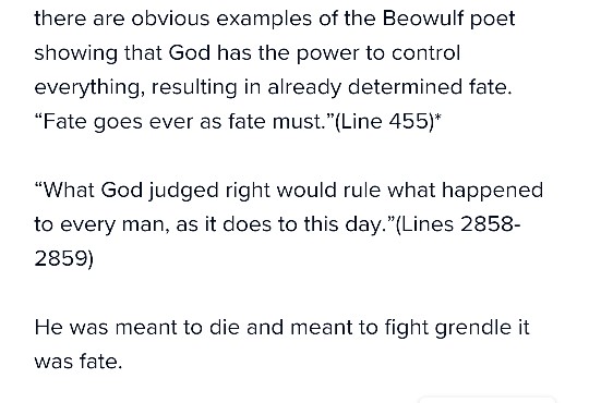 The epic poem Beowulf combines elements of paganism | Chegg.com