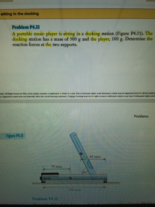 Solved Sitting In The Docking Problem P431 A Portable Music 