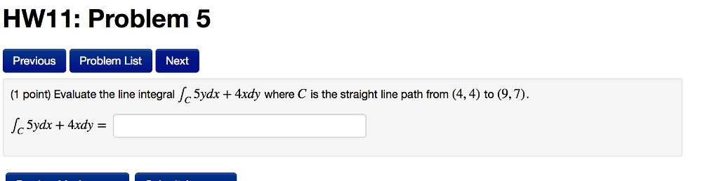 Solved HW11: Problem 5 Previous Problem List Next (1 point) | Chegg.com