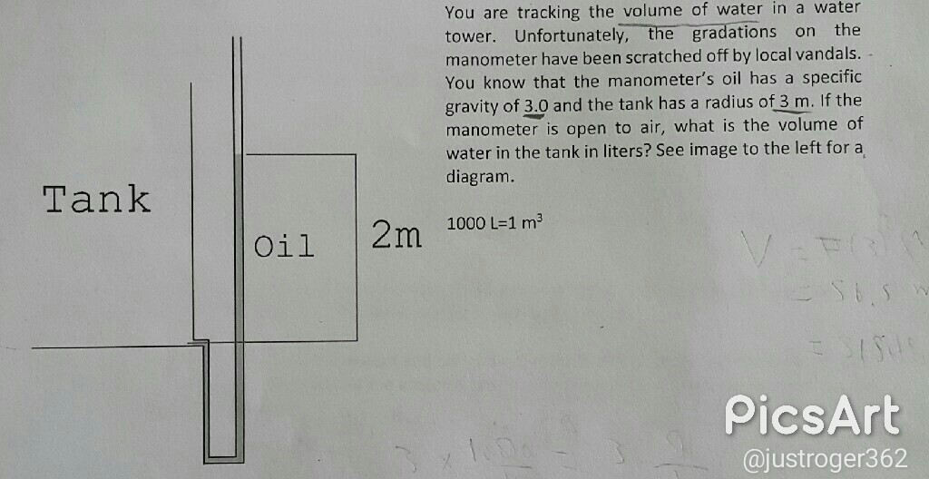 Solved You Are Tracking The Volume Of Water In A Water Chegg solved-you-are-tracking-the-volume-of-water-in-a-water-chegg