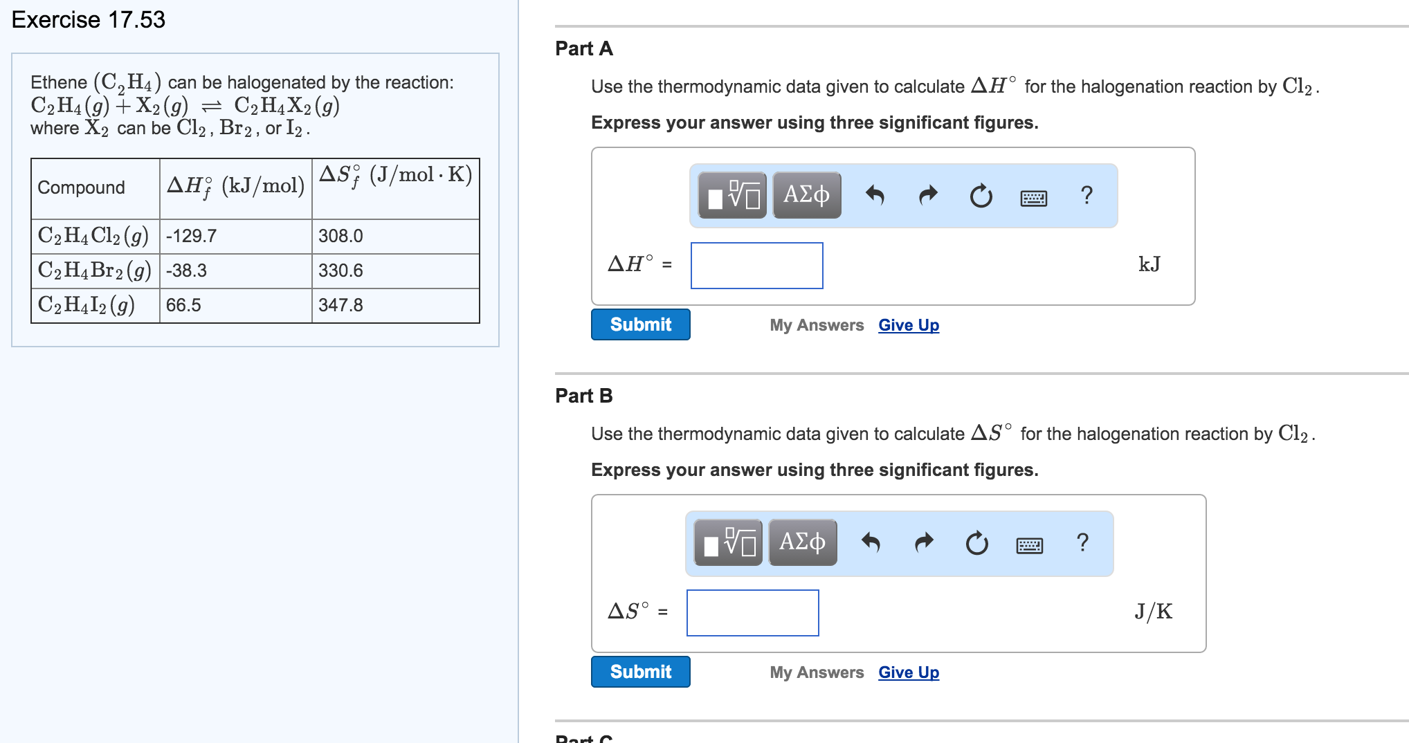 Solved Use the thermodynamic data given to calculate delta H | Chegg.com