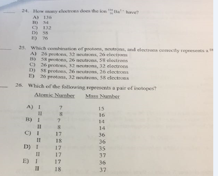 Solved How many electrons does the ion Ba have? 136 54 | Chegg.com