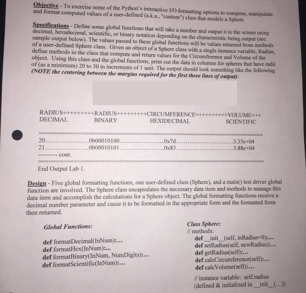 Solved Objective - To exercise some of the Python's | Chegg.com