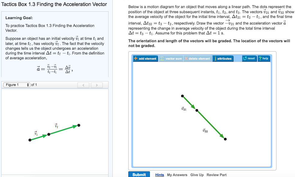 Solved To practice Tactics Box 1.3 Finding the Acceleration | Chegg.com