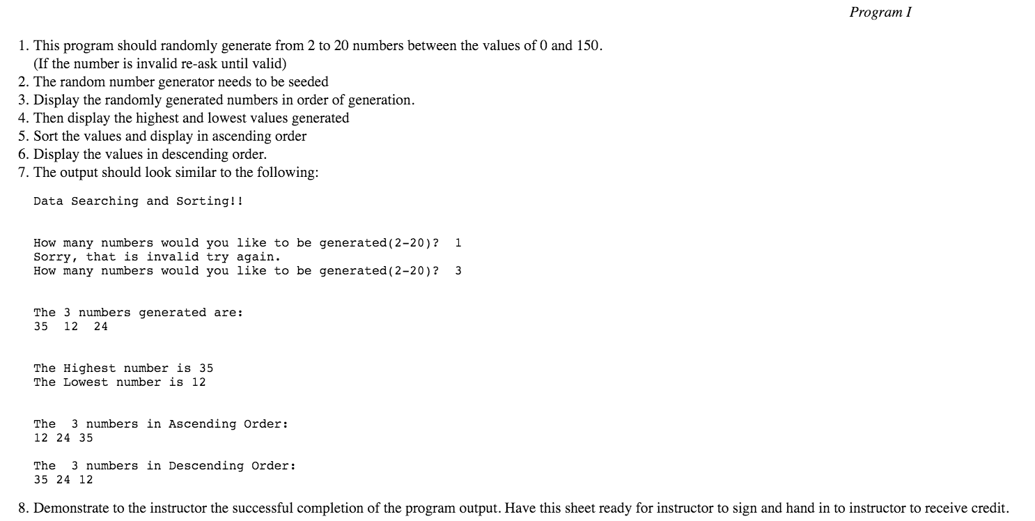 Solved This Program Should Randomly Generate From 2 To 20 2363