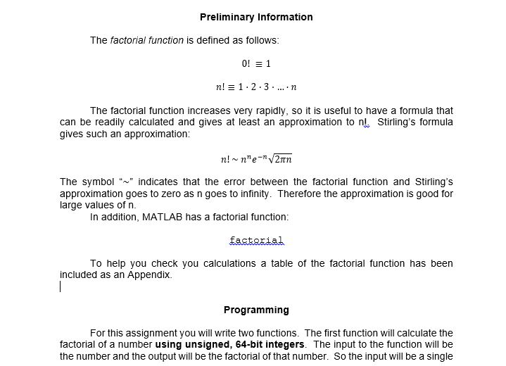 Matlab Assignment 3 Functions
