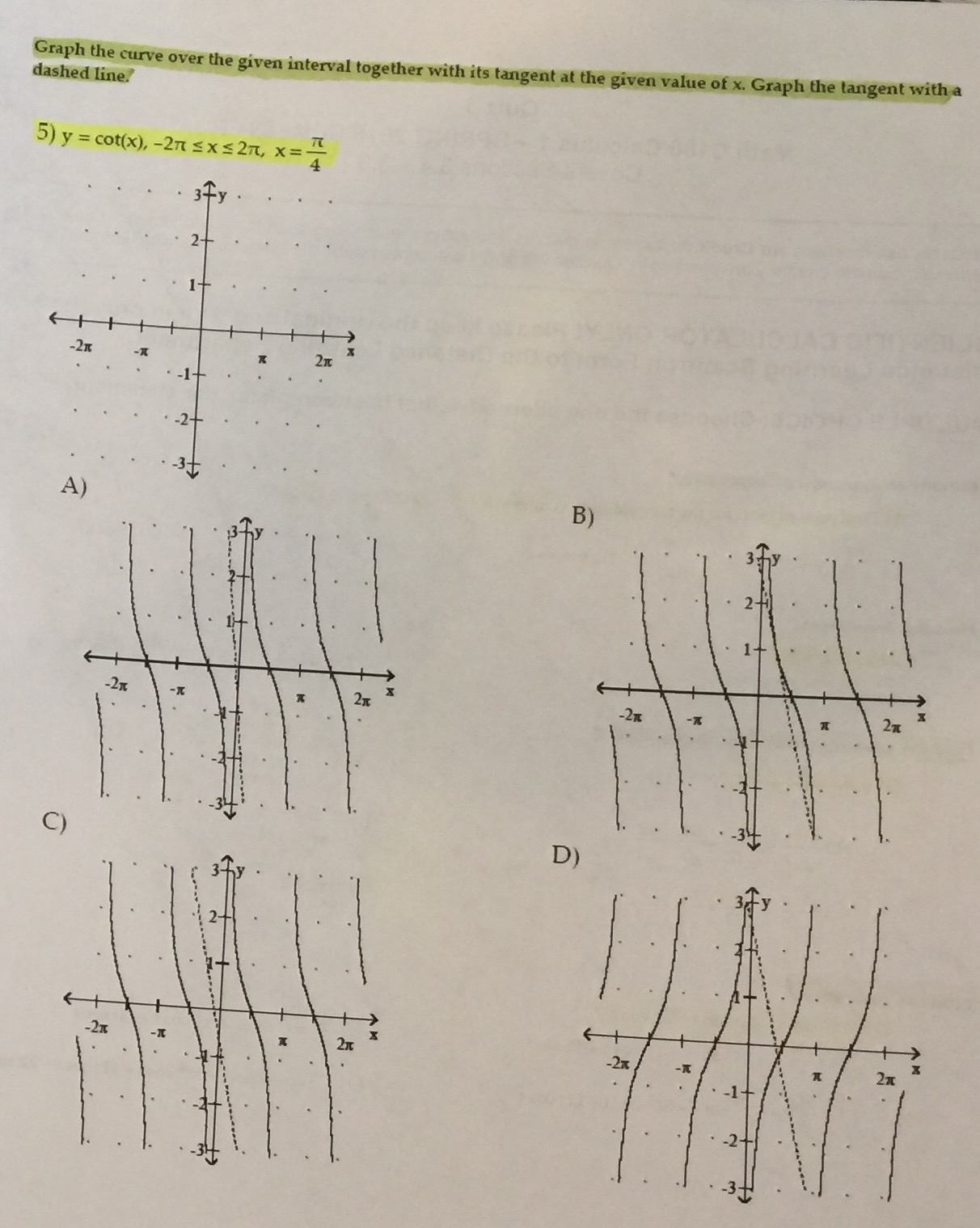 Solved Graph the curve over the given interval together with | Chegg.com