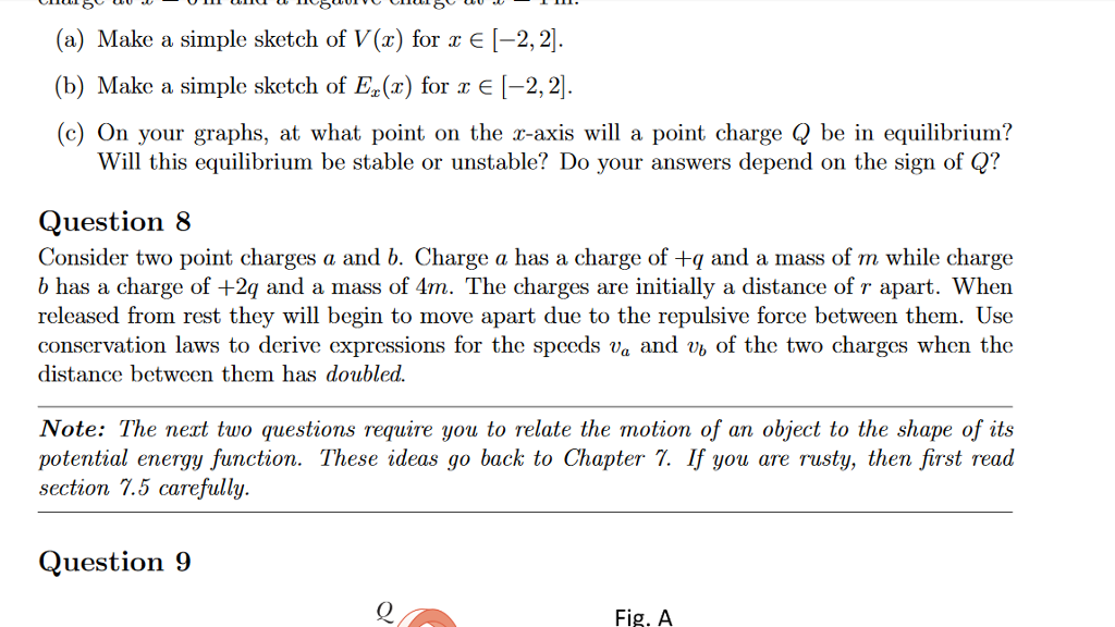 Solved Consider two point charges a and b. Charge a has a | Chegg.com