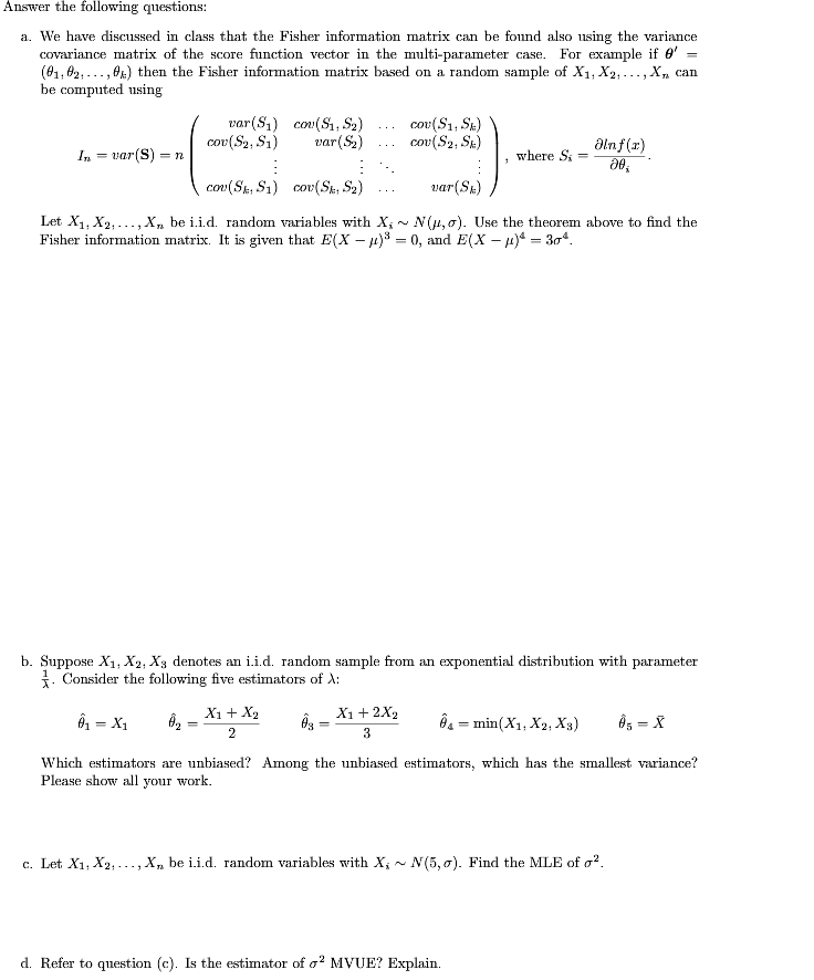Solved Answer the following questions: a. We have discussed | Chegg.com