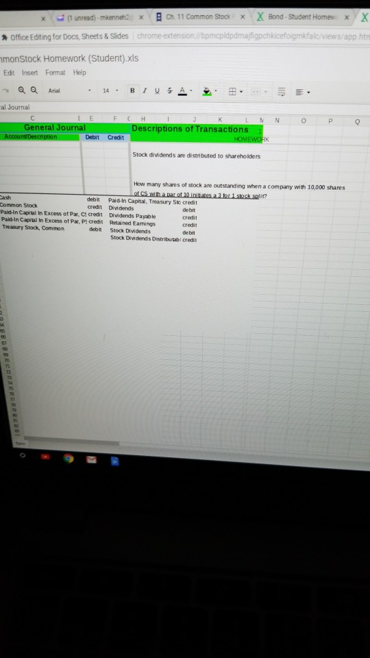 Solved New Tab Ch 11 Common Stock x C Office Editing for | Chegg.com