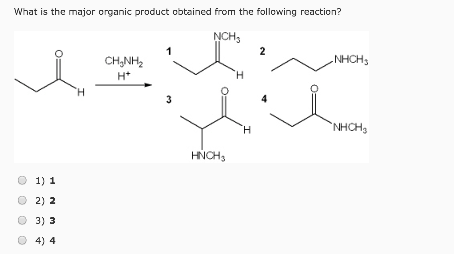 Solved What is the major organic product obtained from the | Chegg.com