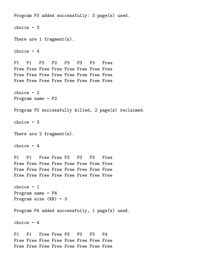 Solved C Memory Management Linked Lists Best Fit