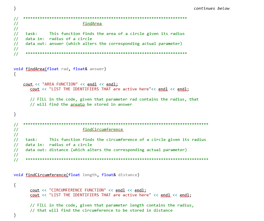 Solved Homework Exercise 1 Fill In The Following Chart By Listing The Identifiers Function