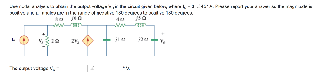 Solved Use nodal analysis to obtain the output voltage Vo in | Chegg.com