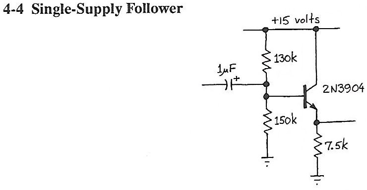 1) The base of the NPN transistor in a single-supply | Chegg.com
