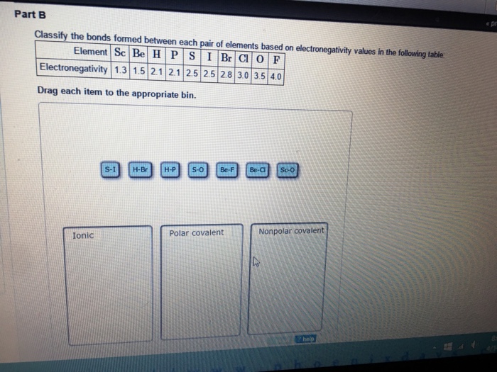 Solved: Classify The Bonds Formed Between Each Pair Of Ele... | Chegg.com