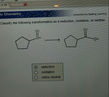 Solved Classify the following transformation as a reduction, | Chegg.com
