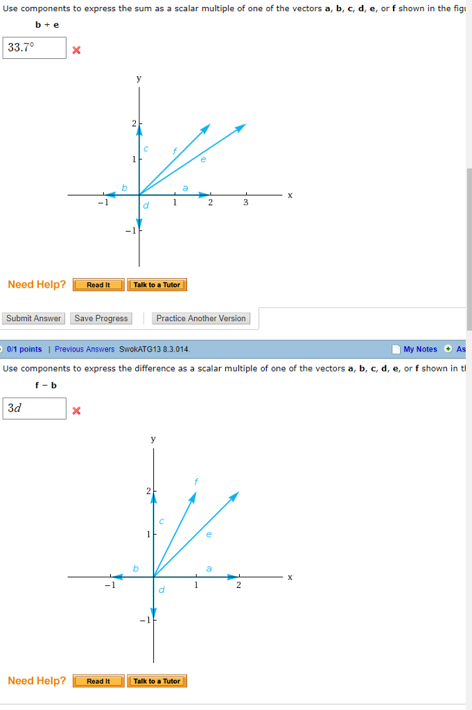 Solved Use components to express the sum as a scalar | Chegg.com