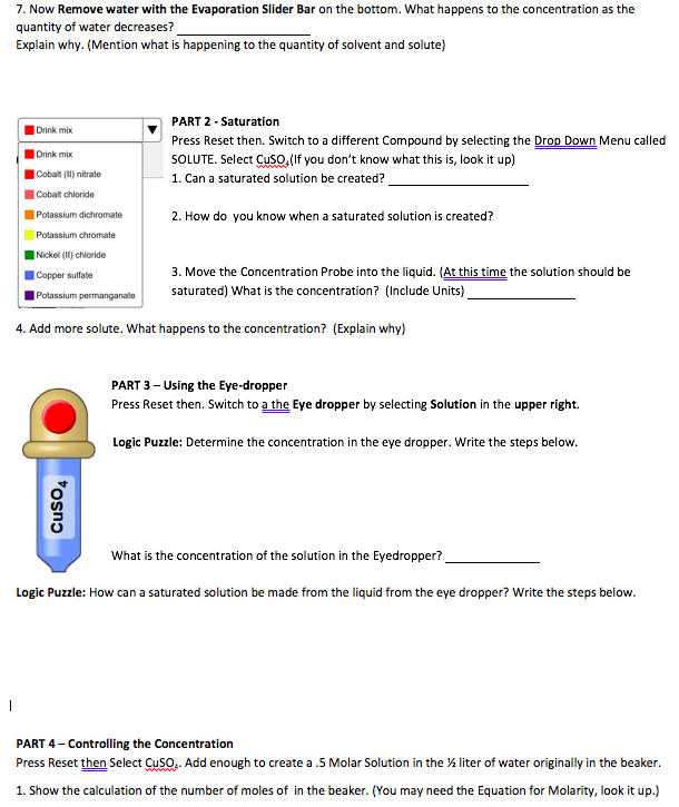 Solved ADD WATER HERE SHAKE TO ADD SOLUTE SELECT COMPOUND | Chegg.com