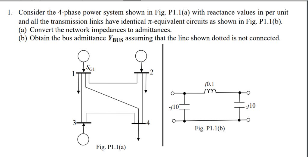 Solved 1. Consider the 4-phase power system shown in Fig. | Chegg.com
