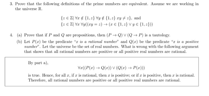Solved Prove that the following definitions of the prime | Chegg.com