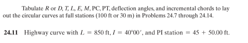 Solved Tabulate R or D, T, L, E, M, PC, PT, deflection | Chegg.com