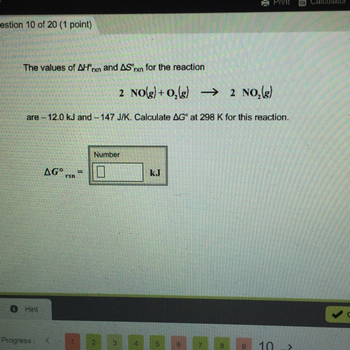 Solved The values of Delta Hdegree rxn and Delta S degree | Chegg.com