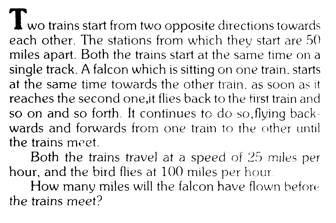 Solved Two trains start from two opposite directions towards | Chegg.com