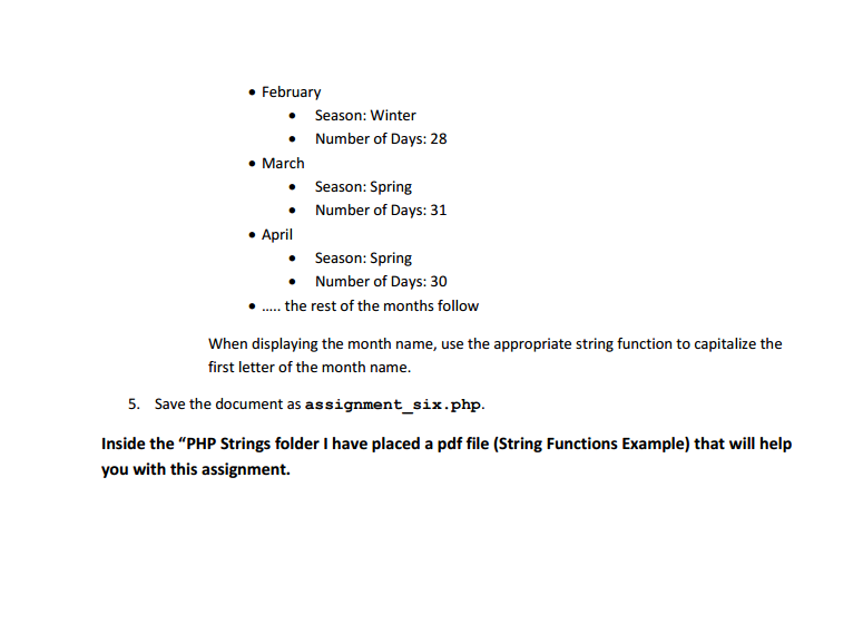 Solved Must be done in PHP. Details below: NOTE: in #4 | Chegg.com