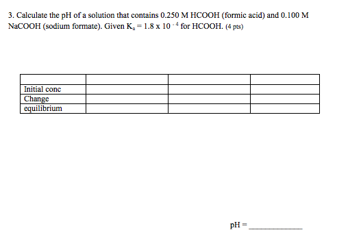 Solved Calculate the pH of a solution that contains 0.250 M | Chegg.com