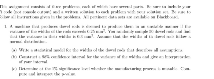 Solved This assignment consists of three problems, each of | Chegg.com
