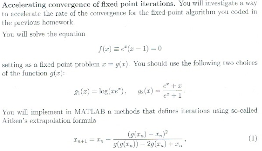 Solved Show that x = g1(x) and x = g2(x) is equivalent to | Chegg.com