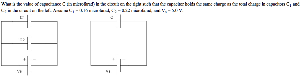 Solved What is the value of capacitance C (in microfarad) in | Chegg.com