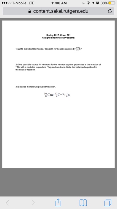 Solved Write the balanced nuclear equation for neutron | Chegg.com