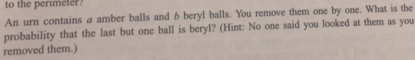 Solved An urn contains a amber balls and b beryl balls. You | Chegg.com